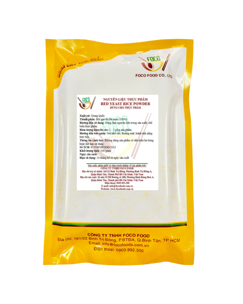 BỘT GẠO ĐỎ RED YEAST RICE POWDER - MÀU TỰ NHIÊN, TẠO MÀU ĐỎ SẪM - Foco ...